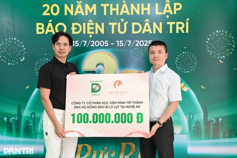 Dân Trí - Tiếp nhận thêm 100 triệu đồng ủng hộ người dân Nghệ An bị lũ ...